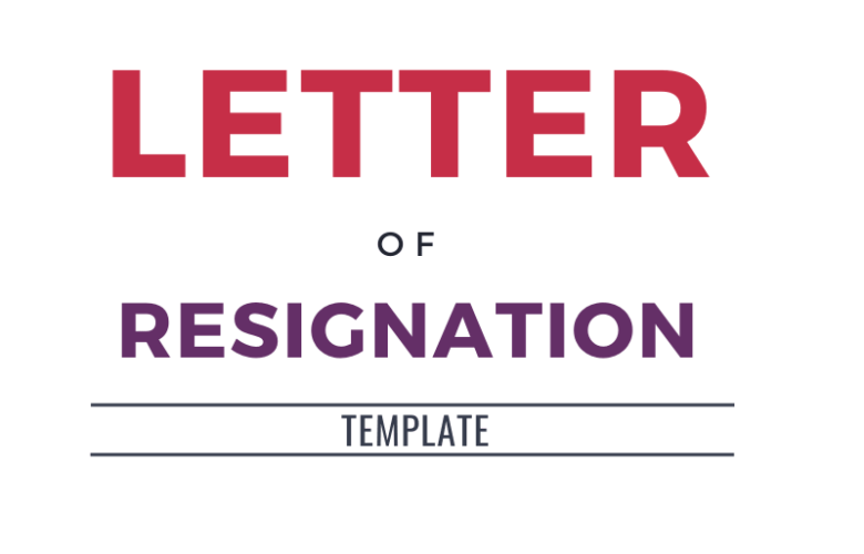 Letter of Resignation Archives - Affidavit