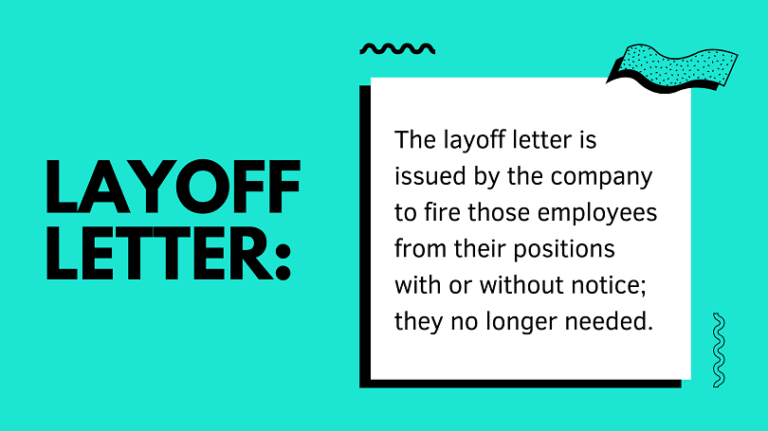 Layoff Letter Format: Layoff Letter Sample, Template, Specimen and ...