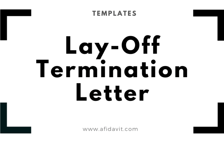Termination Letter Archives - Affidavit
