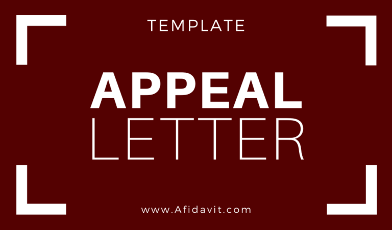 Letter of Appeal Format and Writing Instructions: Appeal Letter ...
