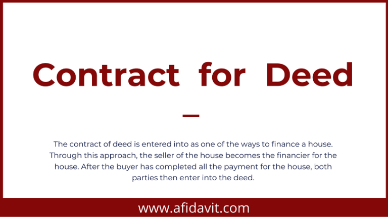 Contract for Deed Definition, Explanation and Format: Contract for Deed ...
